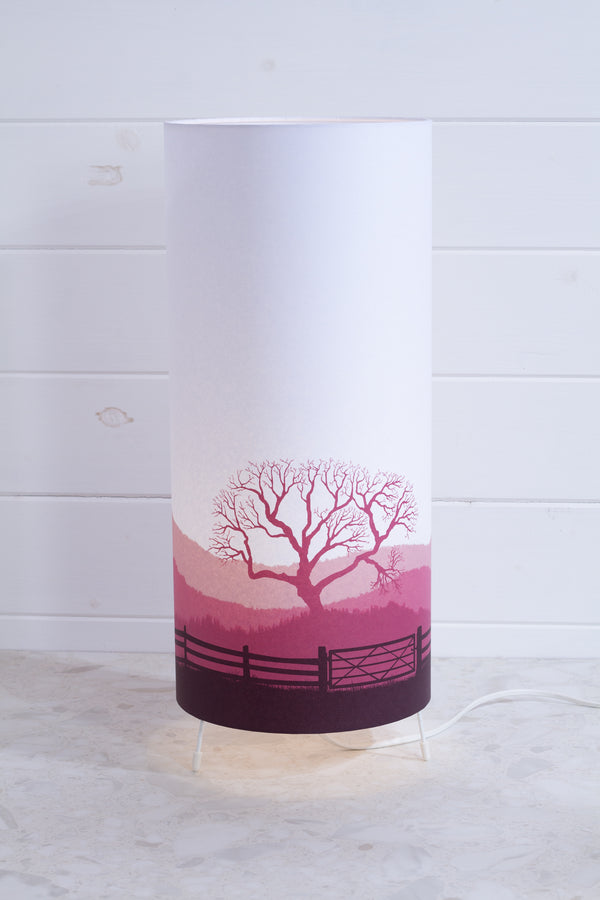 Free-Standing Table Lamp Large - Landscape Gate Pink – Imbue Lighting