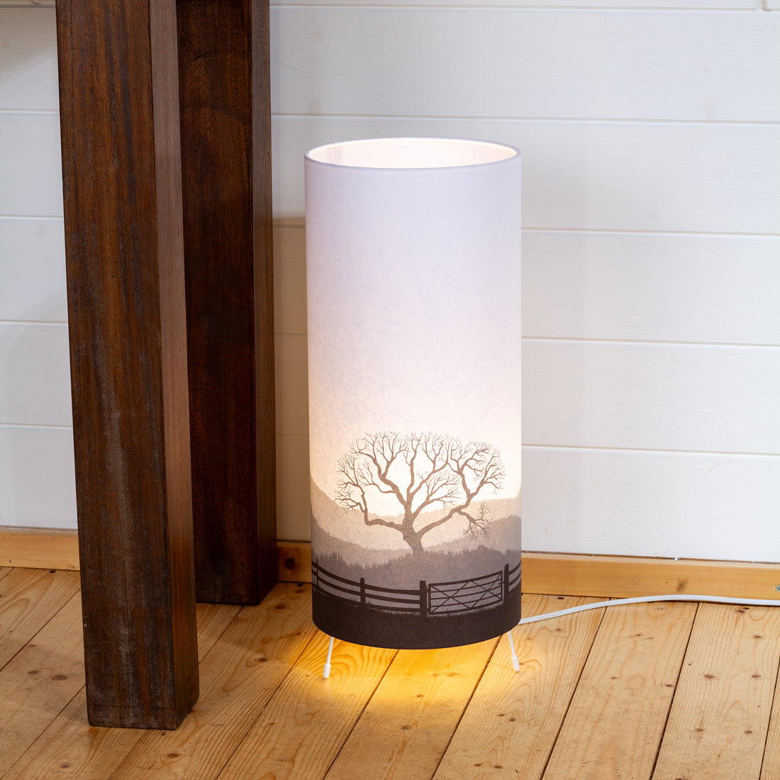 Free Standing Table Lamp Large - Landscape Gate Grey – Imbue Lighting