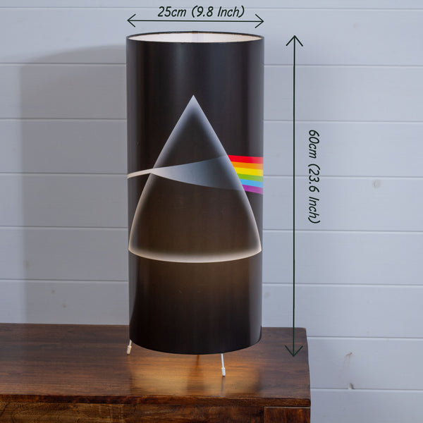 Large Free-Standing Table Lamp - Dark Side of the Moon 25cm(d) x 60cm ...