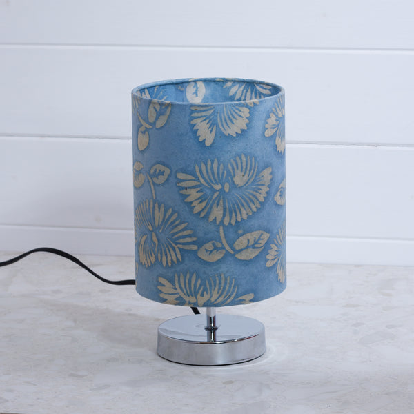 Round Chrome Touch activated Table Lamp B129 ~ Batik Peony Blue – Imbue ...