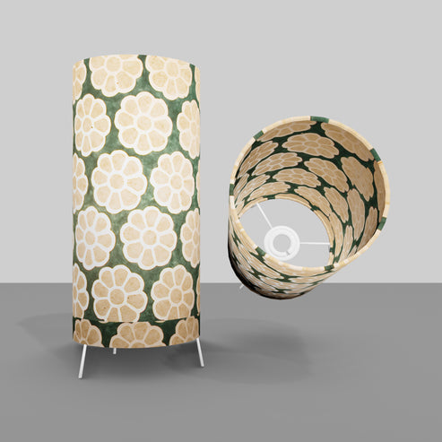 Free Standing Table Lamp Small - P19 ~ Batik Big Flower on Rainforest ...